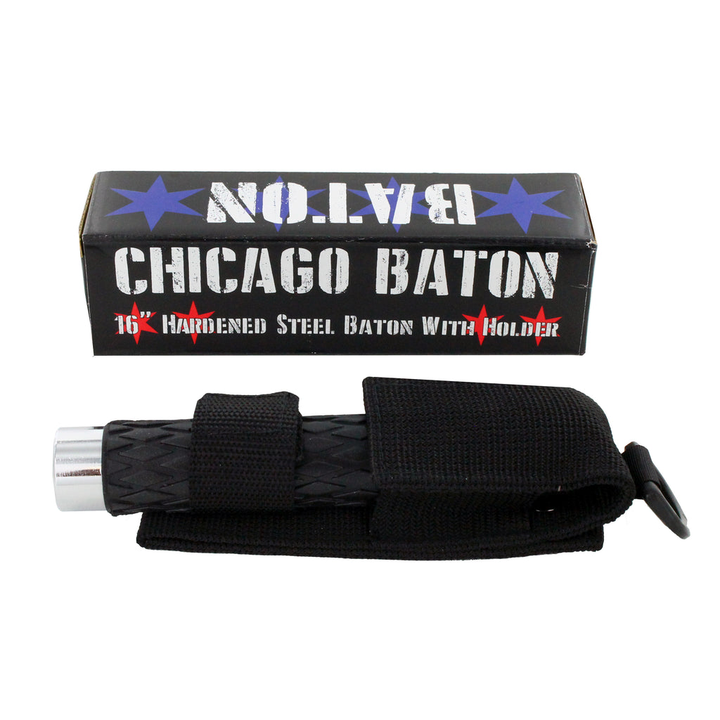 Chicago 16" Hardened Steel Baton - Nickel – Police Baton Warehouse